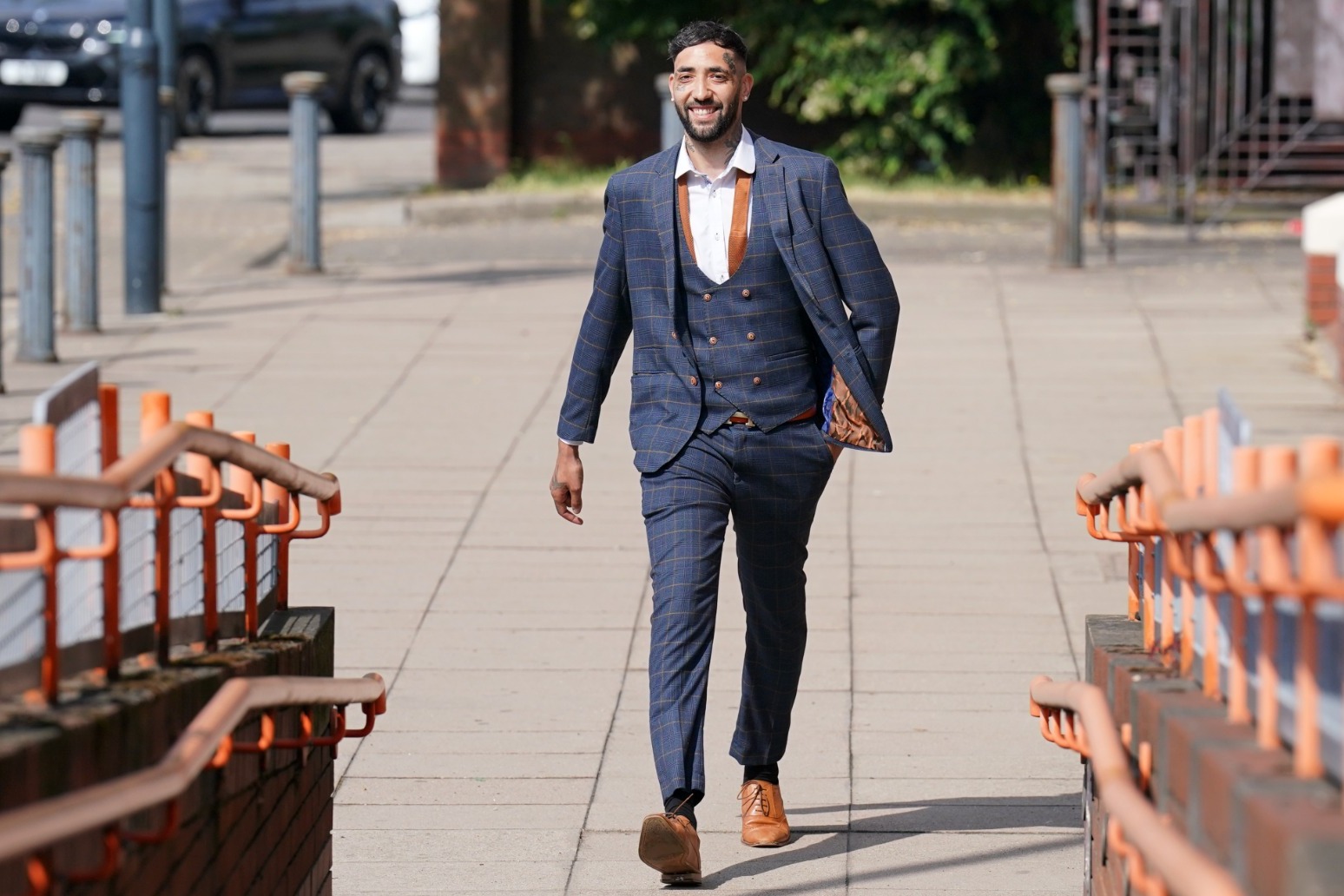 Man chuckles in court after receiving football ban for wearing ...