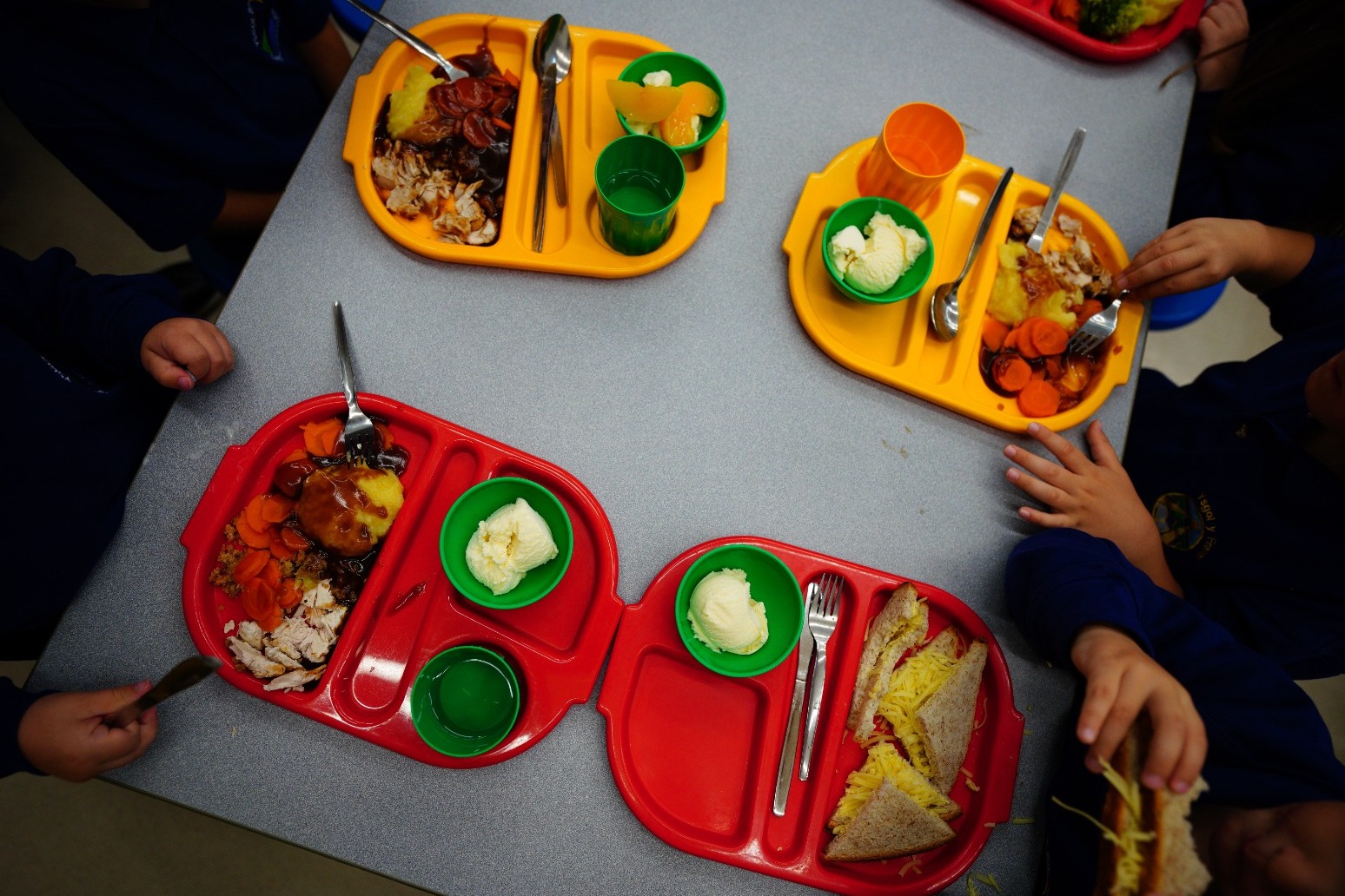 All primary pupils should receive free school lunches, say health ...