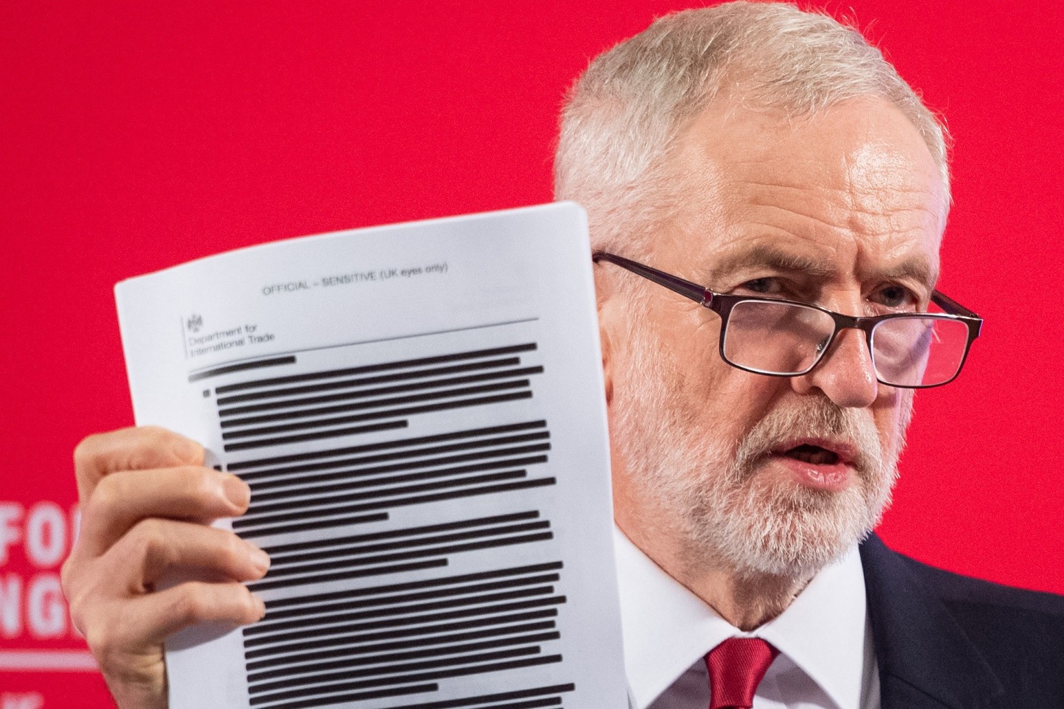 CORBYN SAYS DOCUMENTS SHOW NHS IS \'ON THE TABLE\' IN TRADE TALKS WITH ...